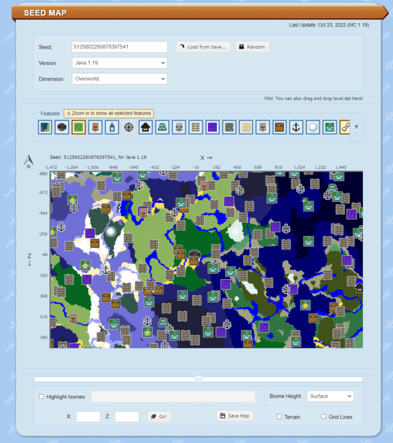 バイオーム、スライムチャンク探しに使える「Chunk Base」 | 今日のアイスはバニラ味